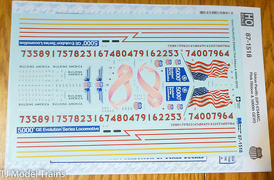 Microscale Decal HO #87-1518 Union Pacific (UP) ES44AC Pink Ribbon ...