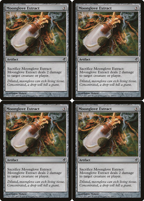 Moonglove Extract X4 Lorwyn MTG Magic the Gathering Excellent 2Fire ...