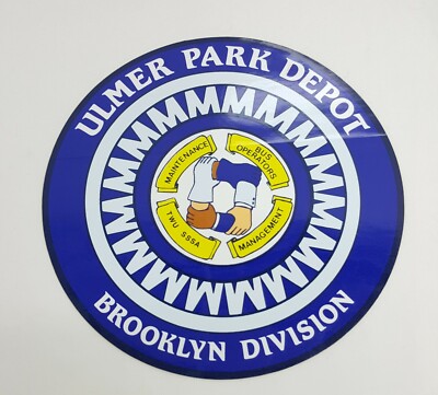 NOS Ulmer Park Depot Brooklyn Division NY MTA Transit Authority Sticker ...