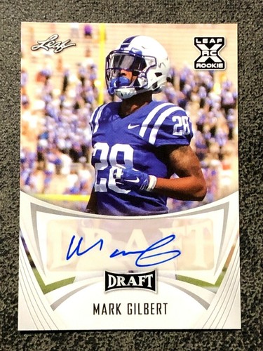 MARK GILBERT 2021 LEAF DRAFT ROOKIE AUTOGRAPH PITTSBURGH MAULERS | eBay