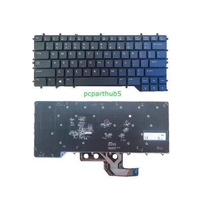 New For Dell Alienware M15 R2 M15 R3 2020 0080CF Keyboard US Per-Key ...