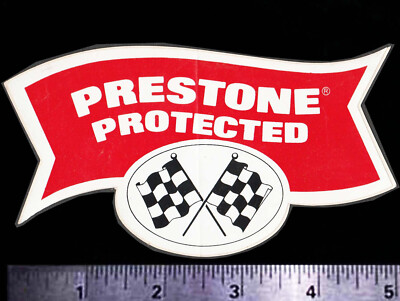 PRESTONE Antifreeze Protected - Original Vintage 60’s 70's Racing Decal ...