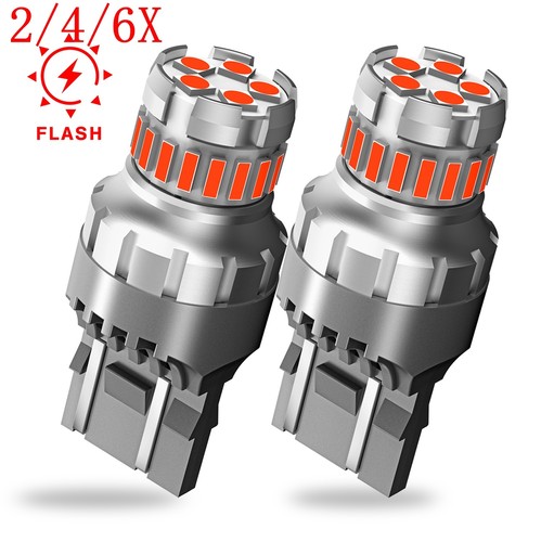 2/4/6X 7443 7440 7444 Red LED Bulbs Brake Tail Stop Parking Light ...