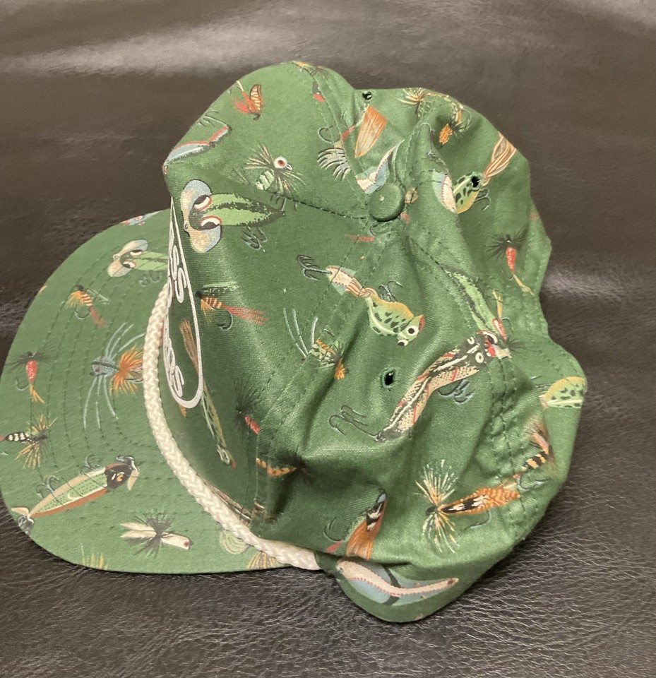 Bass Pro Shops Men's Adjustable Green Fishing Lure Baseball Cap Hat | eBay