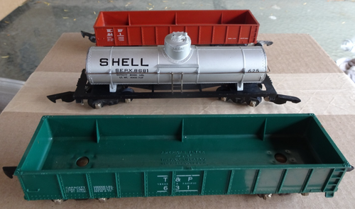 American Flyer S Gauge 3 Car Lot 631 Gondola / 641 Gondola / 625 Shell ...