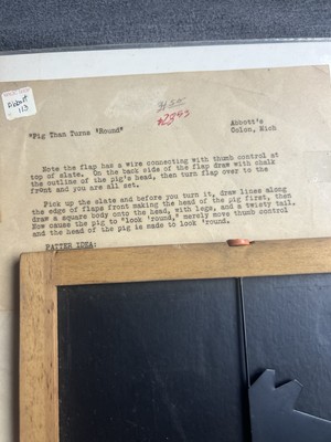 🔥ABBOTT’S “The Pig That Turns ‘Round” EXTREMELY RARE Chalk Picture ...