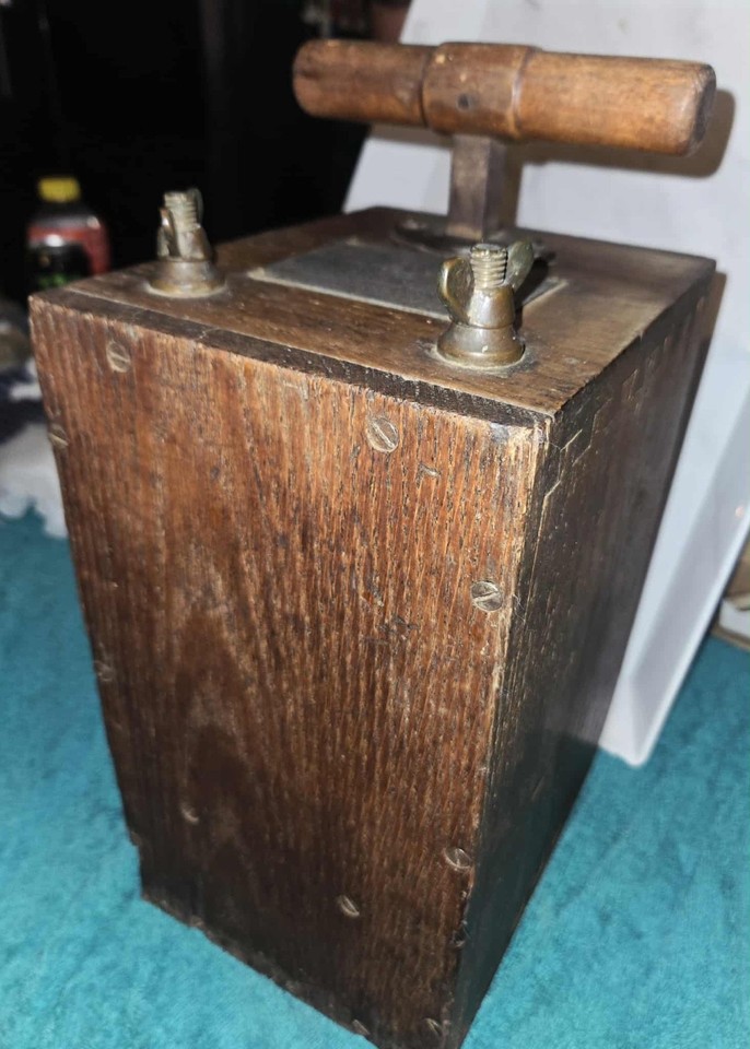 Rare antique Atlas blasting machine No. 3-30 dynomite blasting plunger ...