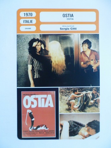 CARTE FICHE CINEMA 1970 OSTIA Laurent Terzieff Franco Citti Anita Sanders Ninett | eBay