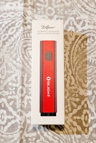 Olight Diffuse Red 700 Lumens EDC Pocket Flashlight, Red , 6 Lighting ...