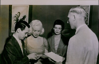 LG839 1955 Wire Photo RAY ANTHONY Band Leader MAMIE VAN DOREN Actress ...