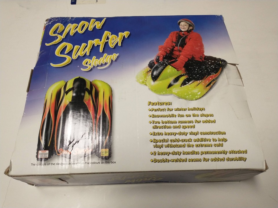 Inflatable Snow Surfer Sledge Winter Rubber Sled ~3ft NIB | eBay