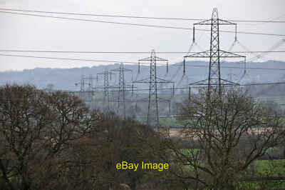 Photo 12x8 East Devon : Grassy Field & Pylons Whimple Pylons heading ...