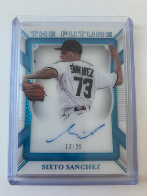2021 Panini National Treasures Sixto Sanchez The Future Rookie Auto #D ...