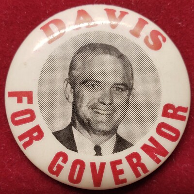 VINTAGE DAVIS FOR GOVERNOR PIN PINBACK REPUBLICAN PARTY BUTTON | eBay