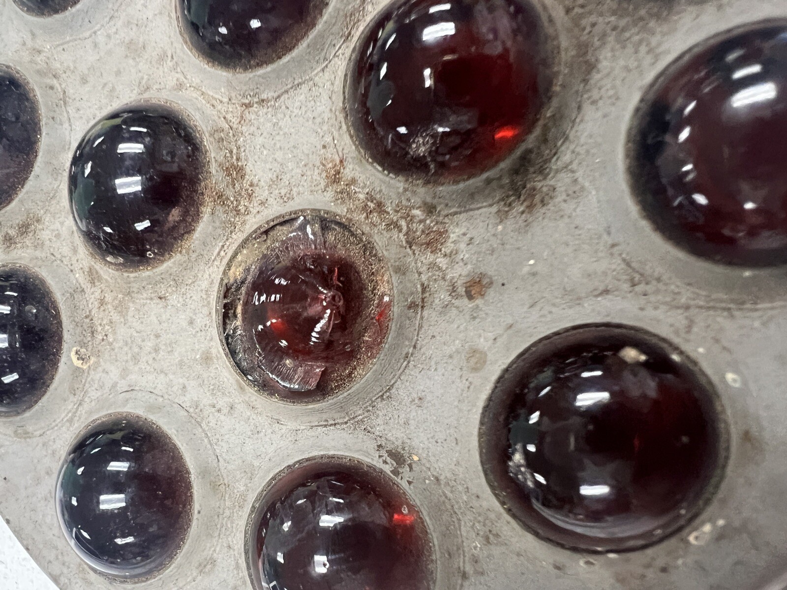 Vintage Type A King Bee Foto Ray type Reflector W/Ruby Red Glass ...