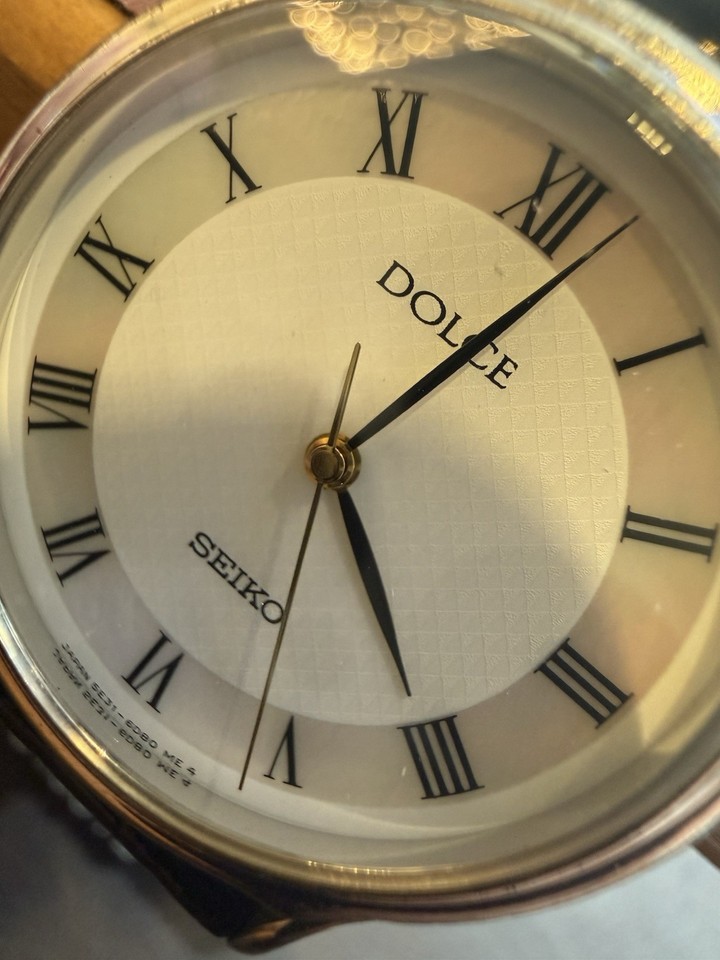 Vintage Seiko Dolce 5E31-6D60 Roman Numerals (New Seiko Strap, New ...