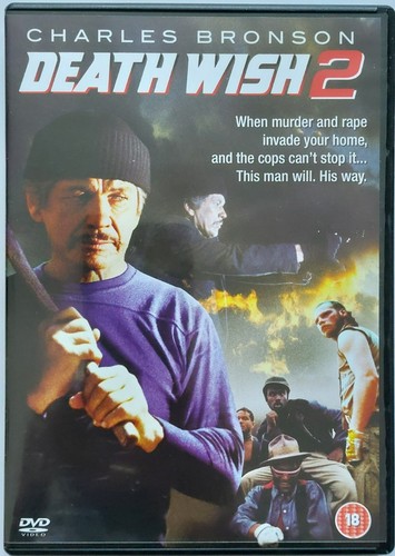 'DEATH WISH 2' (1982) DVD IN EX COND STARRING CHARLES BRONSON, JILL ...