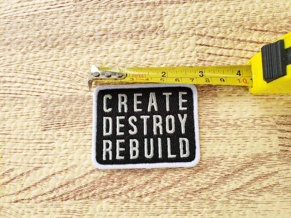 🔥 Glamour Kills Create Destroy Rebuild Patch 2.75" Punk Rock Jacket | eBay