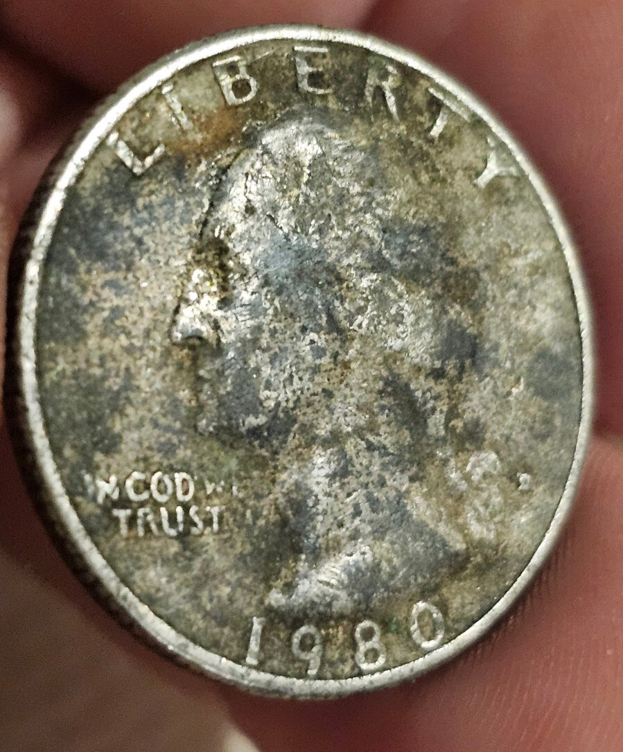 1980 D QUARTER DOLLAR COIN Two Errors Circulated Vintage Old | eBay