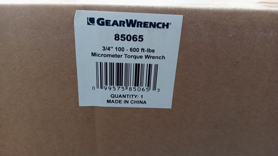 Armstrong 64-095N 3/4" Drive Micrometer Torque Wrench Ratchet Head 100 ...