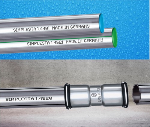 Simplesta ST INOX Edelstahl Rohr 1.4401 2m 6m 15,18,22,28,35,42mm ...