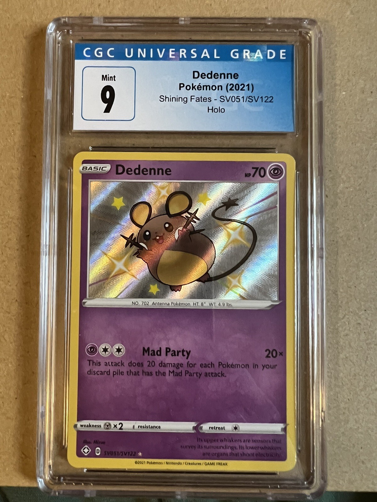 Dedenne SV051/SV122 Shining Fates: Shiny Vault Holo for sale online | eBay