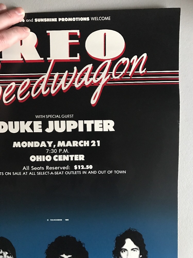 REO Speedwagon 1983 Tour Poster - RARE - Minor Wear | eBay