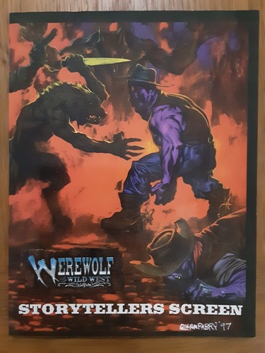 Werewolf The Wild West Storytellers Screen, RPG DM Screen, White Wolf ...
