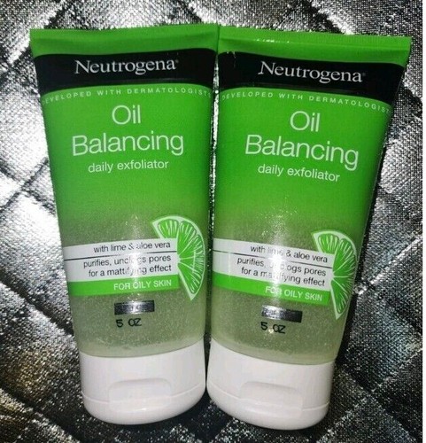 2 Pack Neutrogena Oil Balancing Daily Exfoliator With Lime & Aloe Vera ...