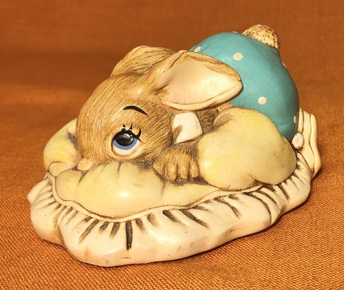 PenDelfin Rabbits Stonecraft Hand Painted Figurine Dodger Sleeping ...