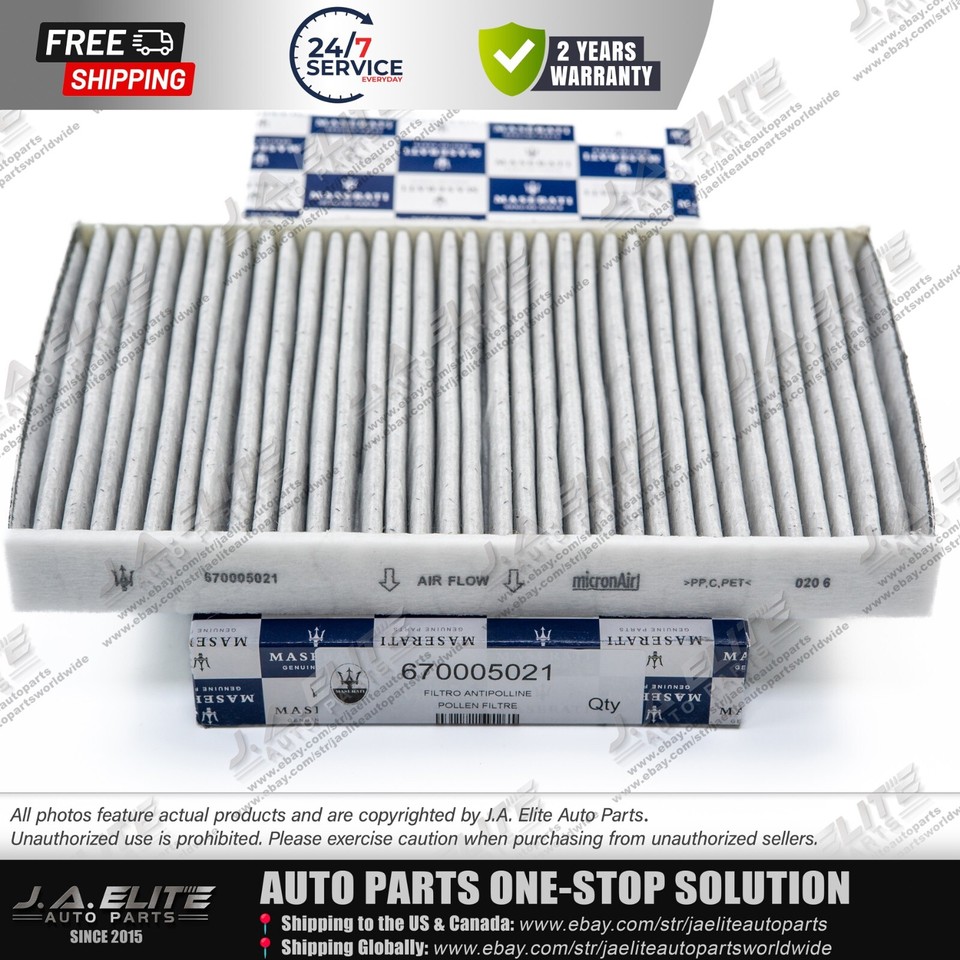 Genuine Maserati Pollen Cabin Filter fits Ghibli Levante Quattroporte ...