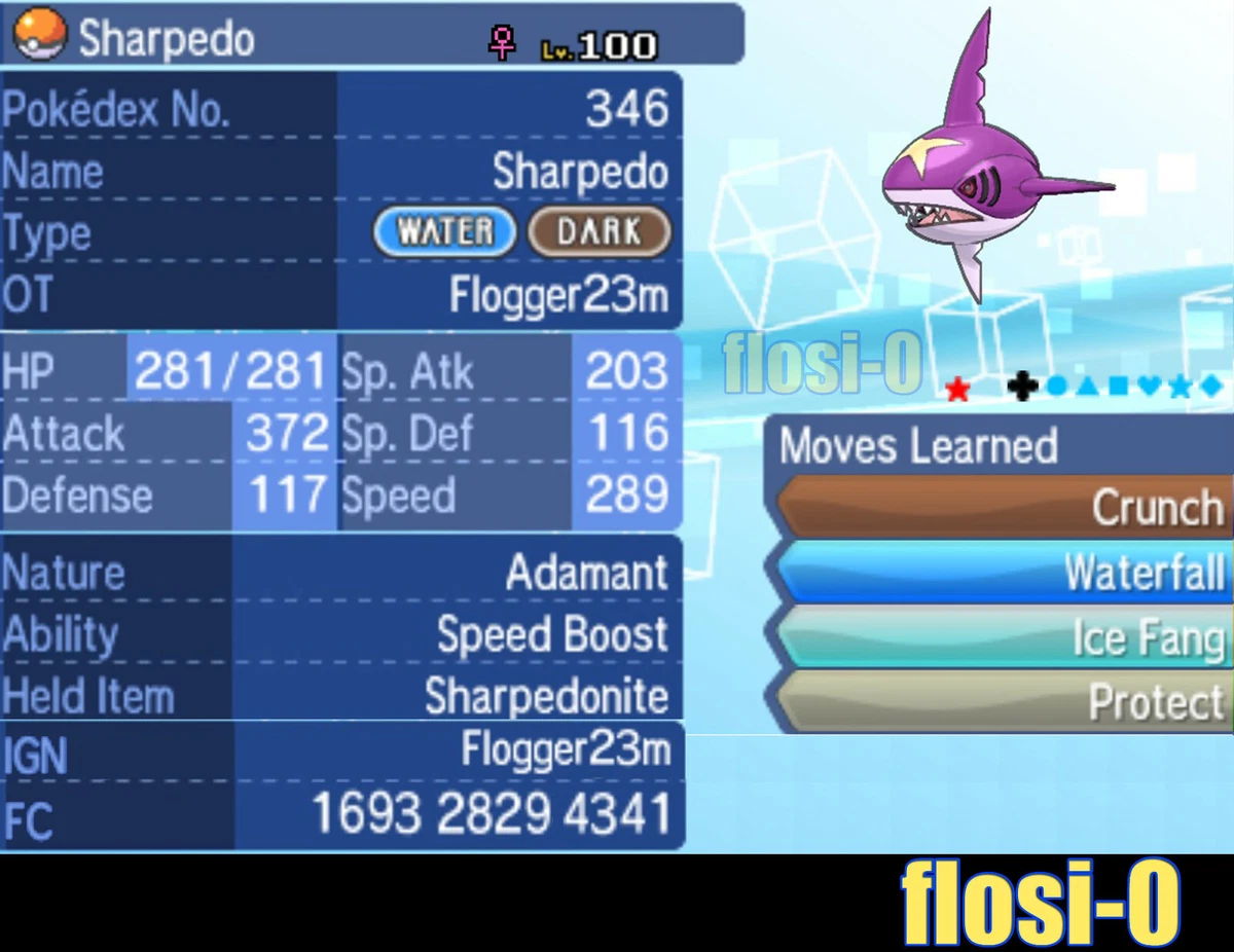 Pokemon Omega Ruby Mega Sharpedo