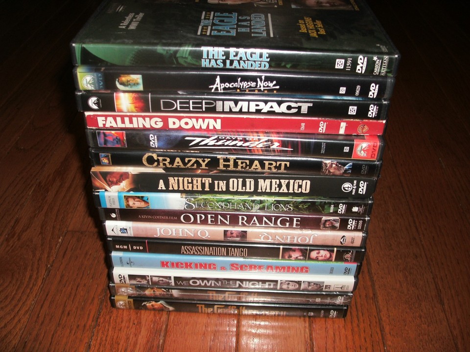 Robert Duvall collection of 15 DVDs. Apocalypse Now, Deep Impact ...