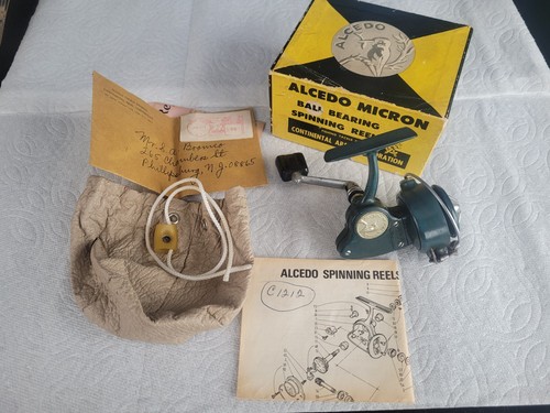 ALCEDO MICRON VINTAGE ULTRALIGHT FISHING SPINNING REEL IN BOX WITH ...