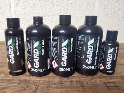 GuardX Car Cleaning & Protection Kit – 5 Bottles – Leather, Glass, Bird ...