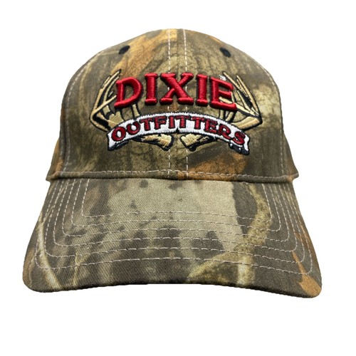 Dixie Outfitters Logo with Antlers & Advantage Timber Camo adjustable ...