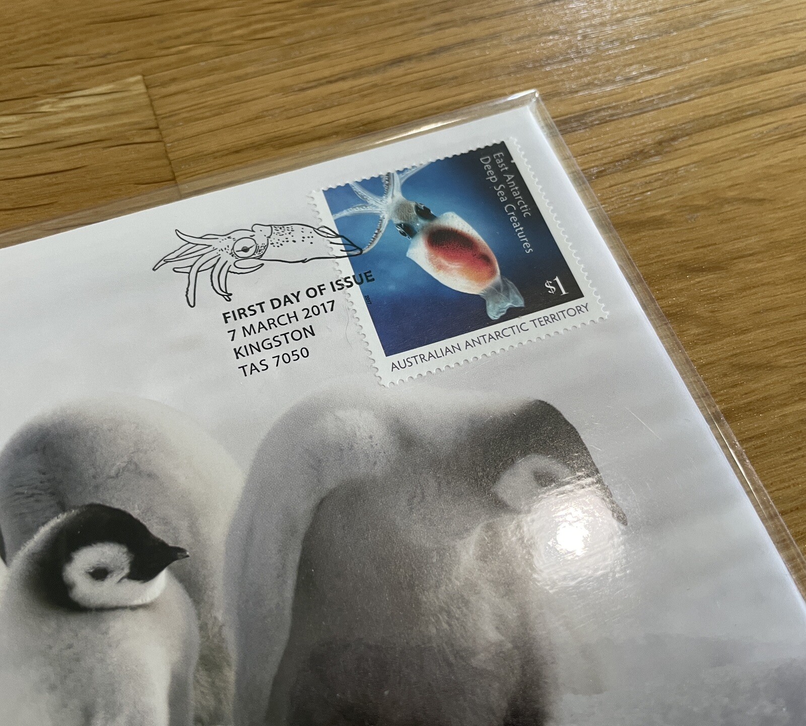 Australia PNC 2017 Antarctic Territory Emperor Penguins $1 Coloured ...