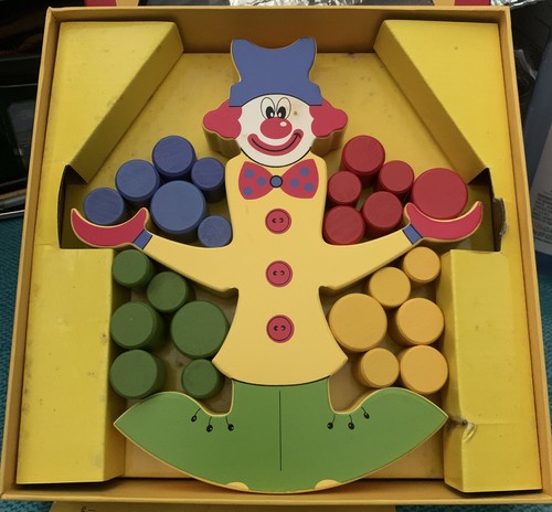 Game CooCoo the Rocking Clown Solid Wood Kids Fun Balance 1-6 Players ...