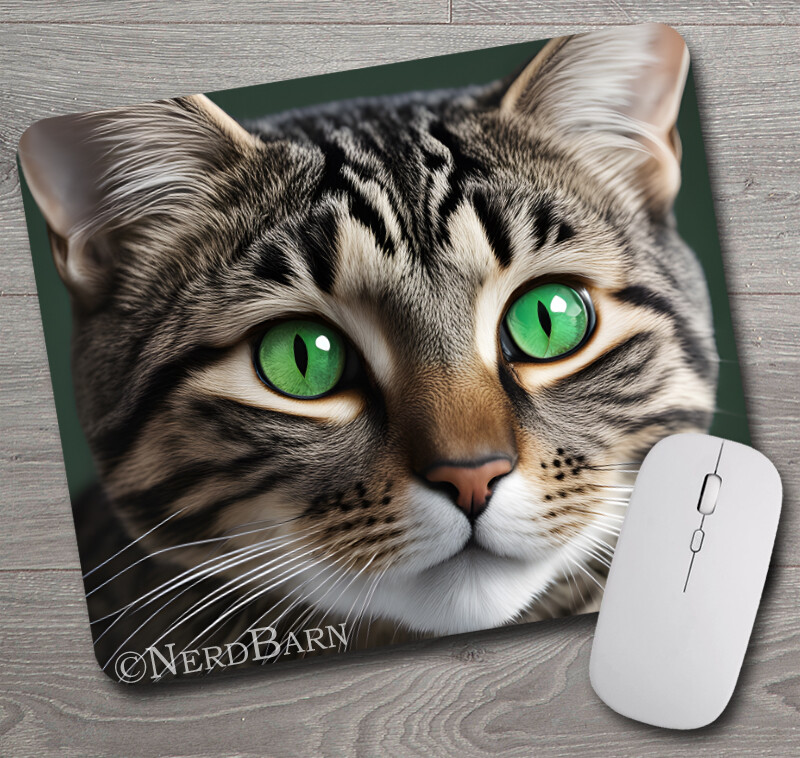 Cute Cat & Kitten ~ Mouse Pad / PC Mousepad ~ Calico Tabby Tuxedo Black ...