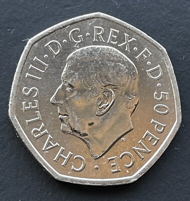Rare Prince Charles III 50p Coin, Celebrating The New King | eBay UK