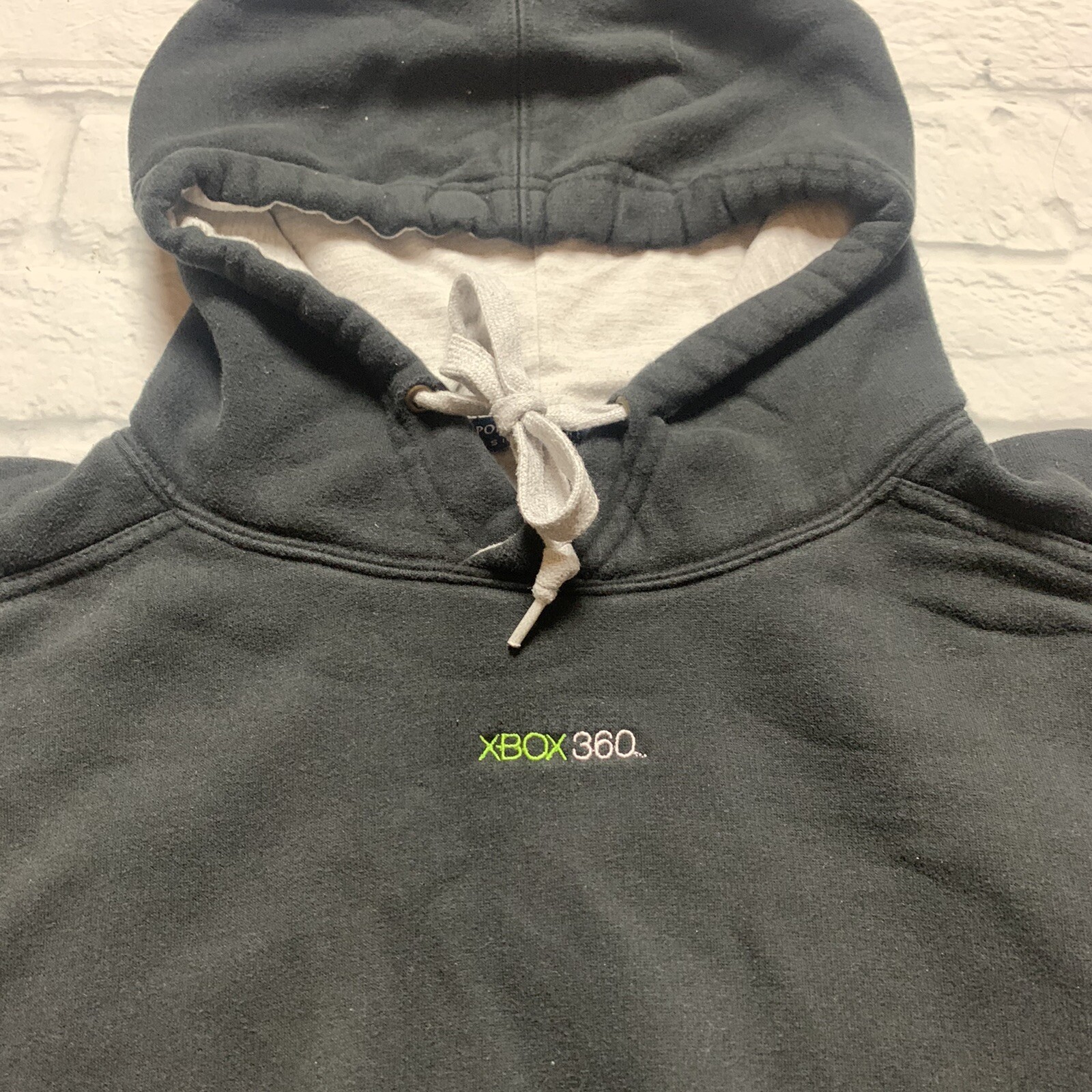 Vintage Xbox 360 Hoodie Center mini Logo Embroidered - Gem
