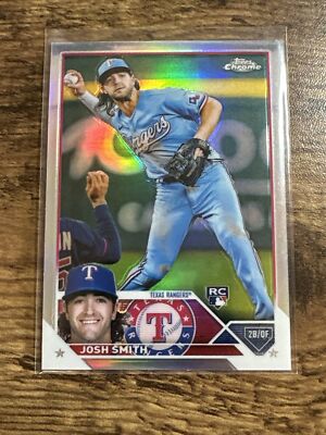2023 Topps Chrome Refractor Josh Smith Rookie RC Texas Rangers #73 | eBay