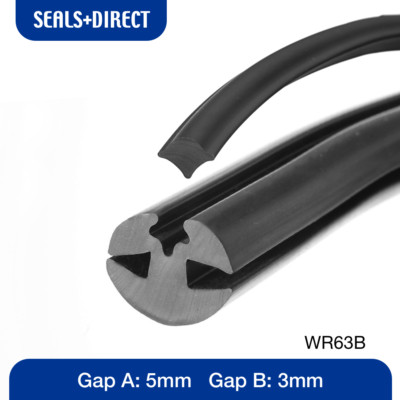 Car Boat Caravan Window Rubber Seal - WR63B With Black Filler Strip ...