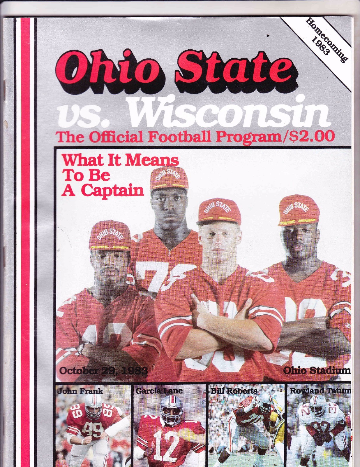OHIO STATE ---WISCONSIN PROGRAM ---OCTOBER 29 1983 | eBay
