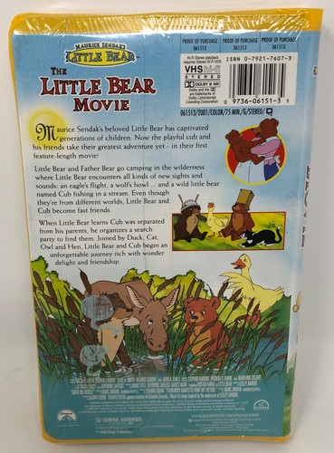 The Little Bear Movie (VHS, 2001) for sale online | eBay