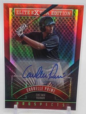 2015 Panini Elite Extra Edition Prospects Auto Correlle Prime #158 Auto ...