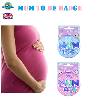 MUM TO BE BADGE Baby On Board Public Transport Pregnant Badge Pink ...