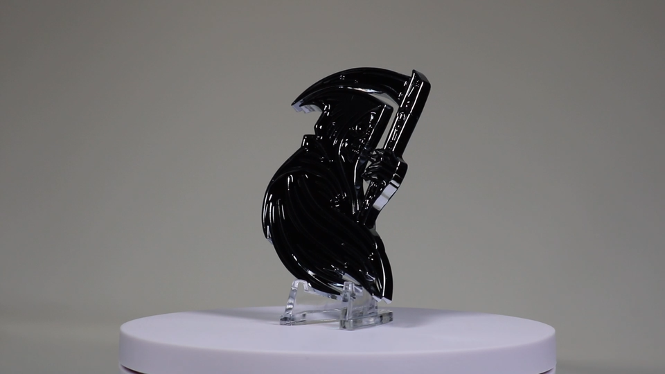 Grim Reaper Emblem Custom Badge 3D Decal Sticker Fender Car Truck SUV ...