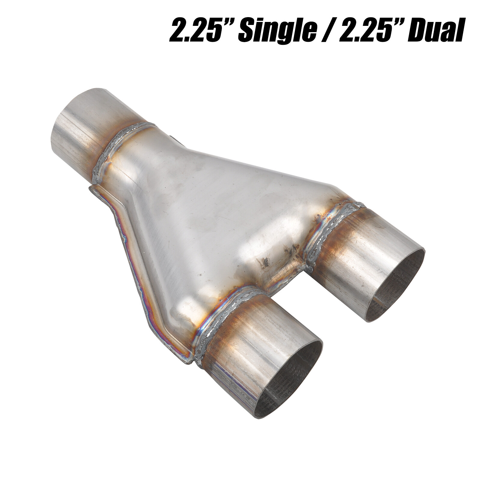 Y-Pipe Exhaust Pipe Adapter Connector 2''/2.25''/2.5''/2.75''/3''ID ...