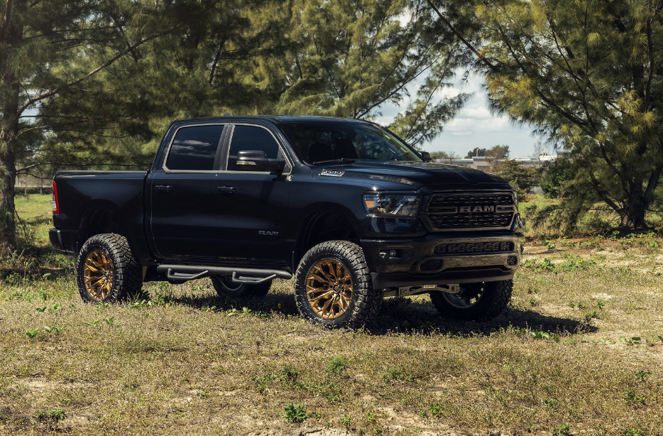 4 New 20" Fuel D805 Flame Platinum Bronze 20x10 8x6.5 Wheels Rims Ram ...